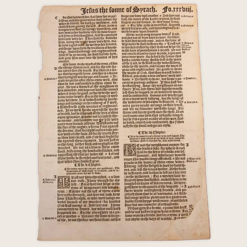 The 1539-40 Great Bible: The First “Authorized” English Bible ...
