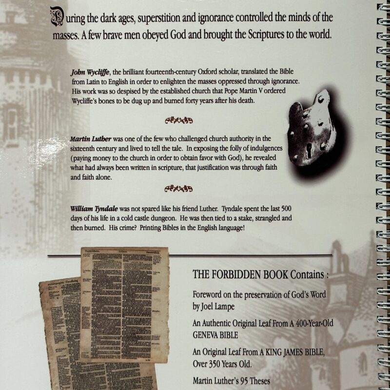 “The Forbidden Book” Leaf-Book • TheBibleMuseum.com