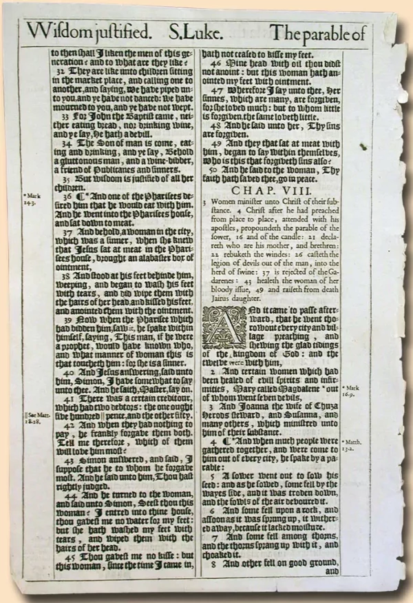 1611 King James Pulpit Bible: Psalm & New Testament Selection ...