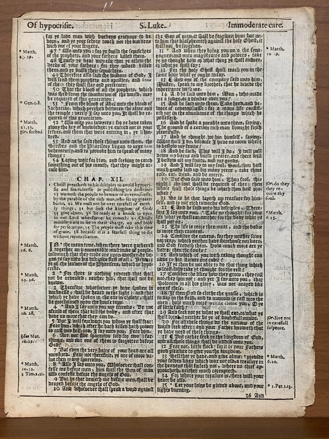1526 Tyndale NT - 1537 Matthews Bible - 1611 King James - Original KJV ...