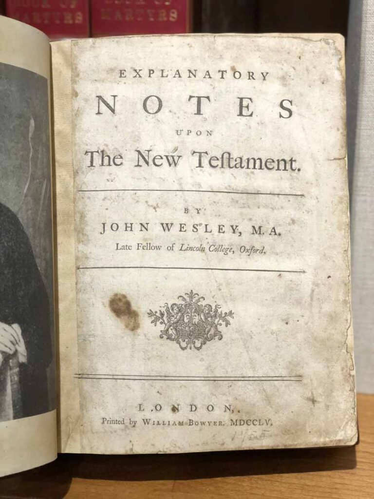 1755 John Wesley 1st Edition Notes upon the N.T. • TheBibleMuseum.com