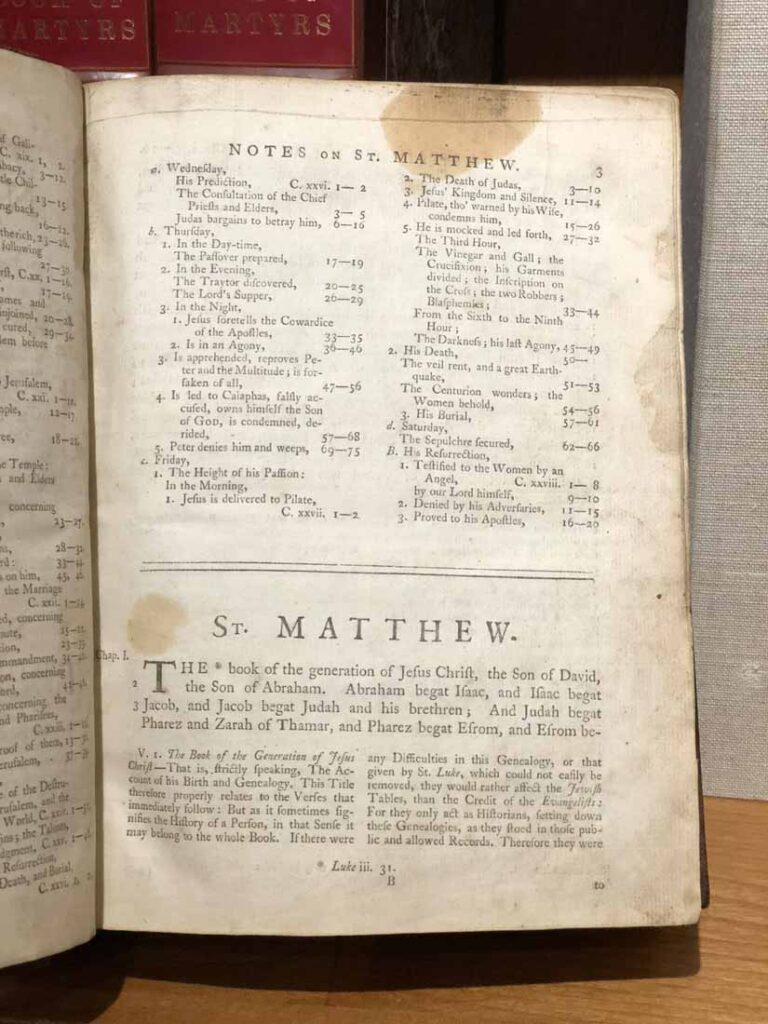 1755 John Wesley 1st Edition Notes upon the N.T. • TheBibleMuseum.com