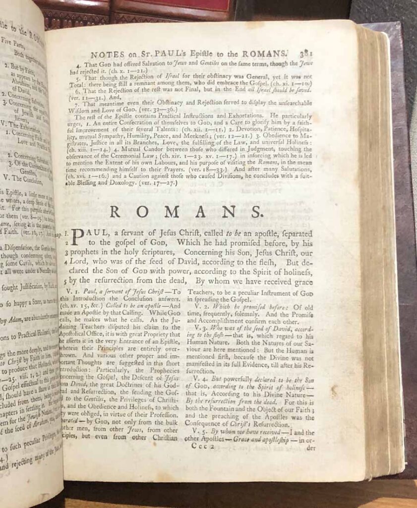 1755 John Wesley 1st Edition Notes upon the N.T. • TheBibleMuseum.com