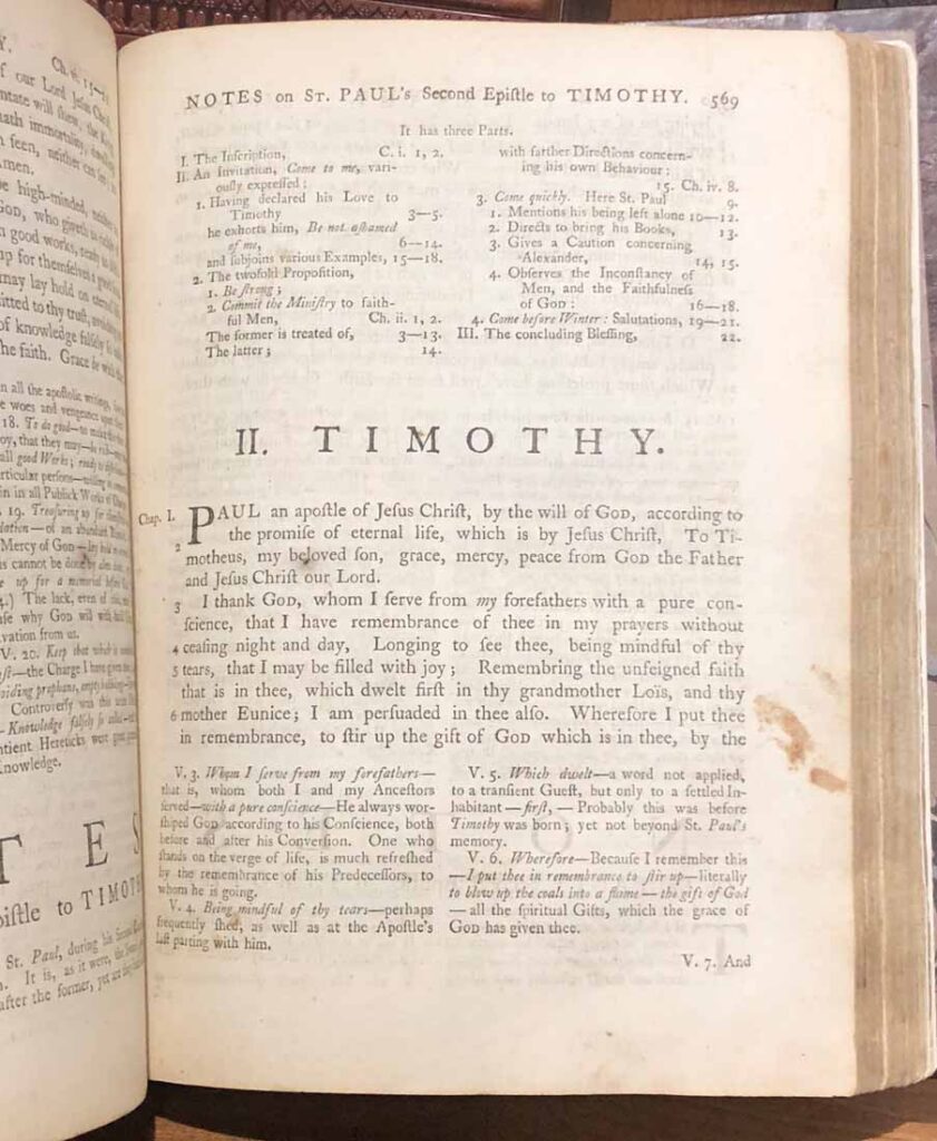 1755 John Wesley 1st Edition Notes upon the N.T. • TheBibleMuseum.com