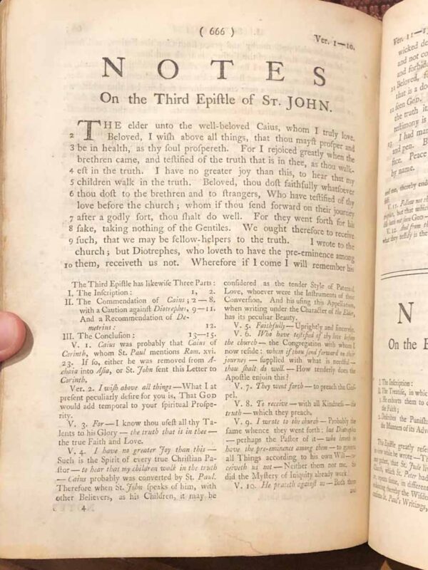 1755 John Wesley 1st Edition Notes upon the N.T. • TheBibleMuseum.com
