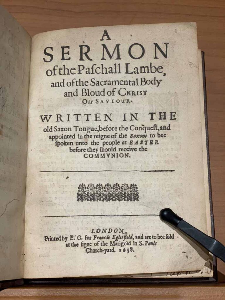 1638 Testimony of Antiquity • TheBibleMuseum.com