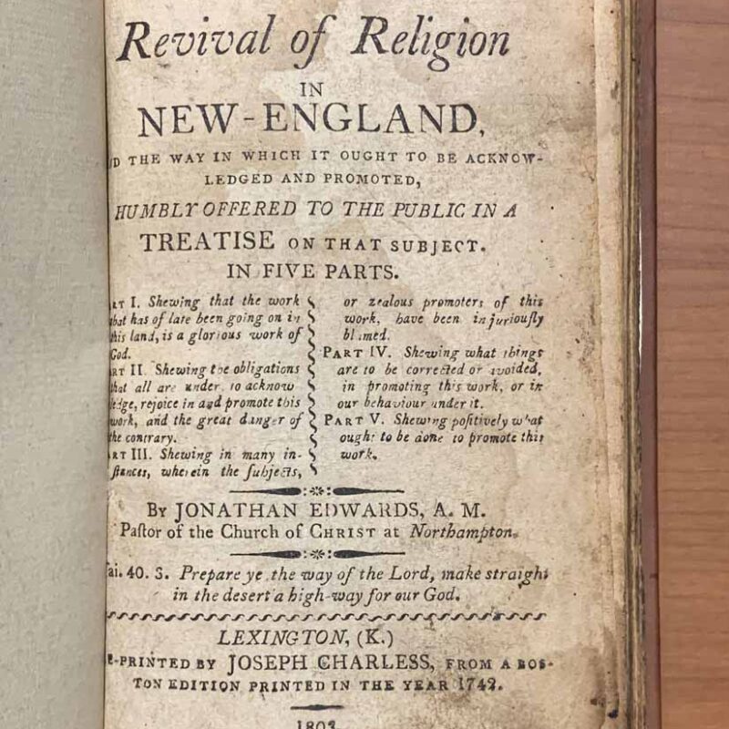 1803 Revival in New England • TheBibleMuseum.com