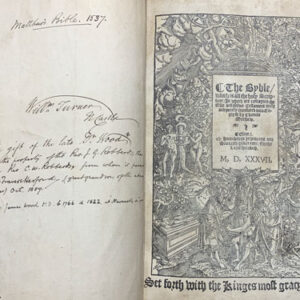 1537 Matthew’s Bible • TheBibleMuseum.com