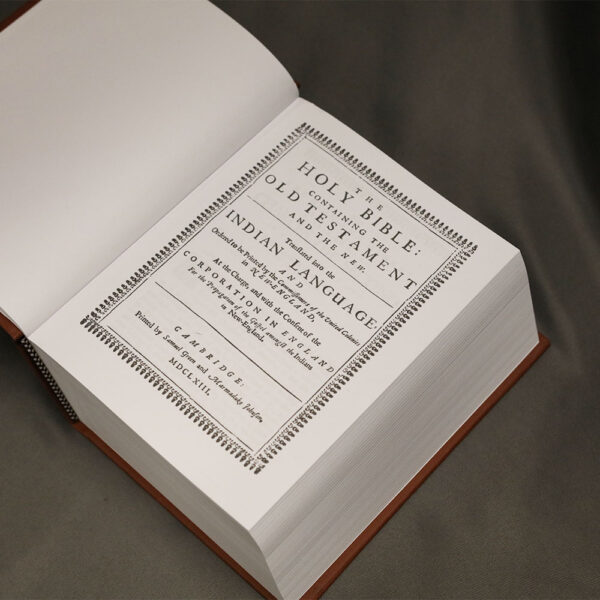 1663 John Eliot’s Algonquin Bible - The First Bible Printed in America ...