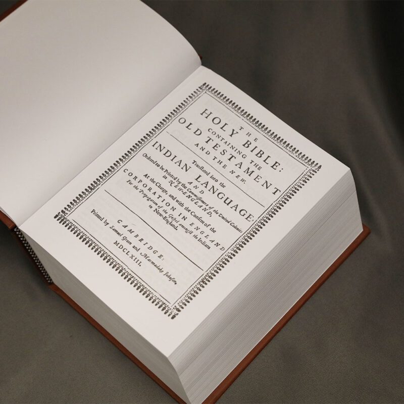 1663 John Eliot’s Algonquin Bible - The First Bible Printed in America ...