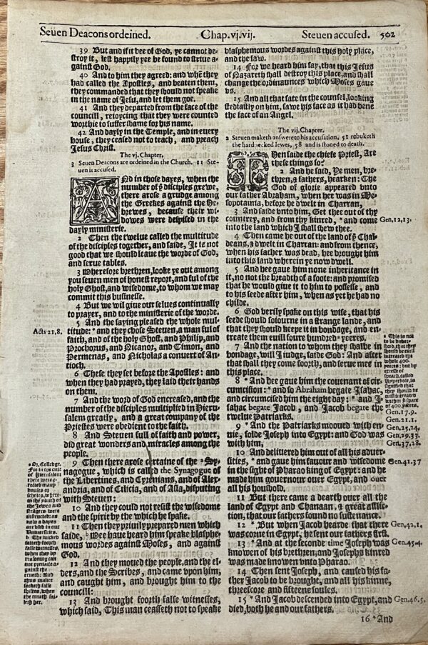1595 Bishops' Bible • TheBibleMuseum.com